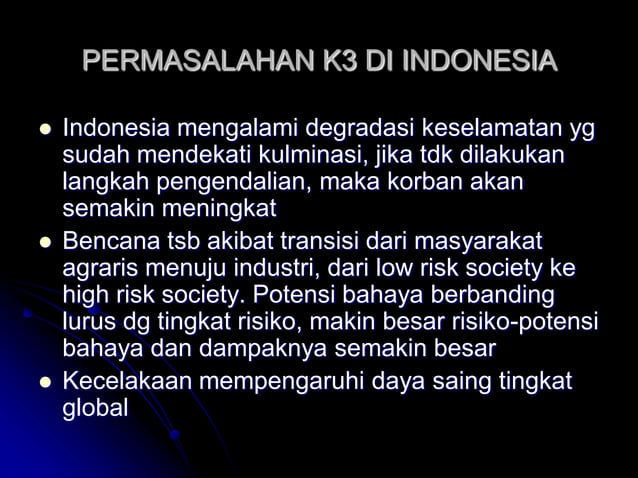 Dasar dasar k3 | PPT