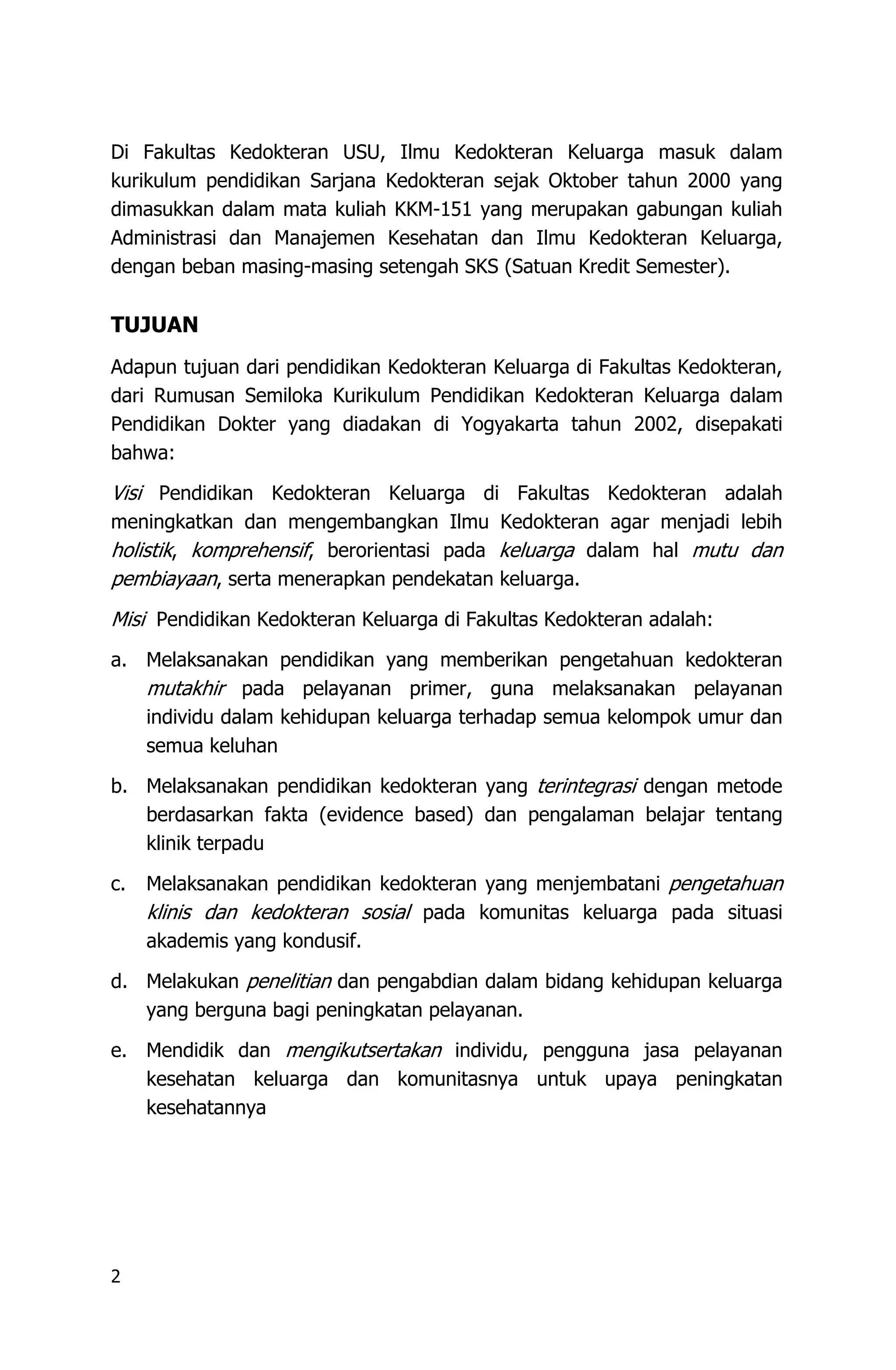 Dasar dasar kedokteran keluarga normal-bab 1 | PDF