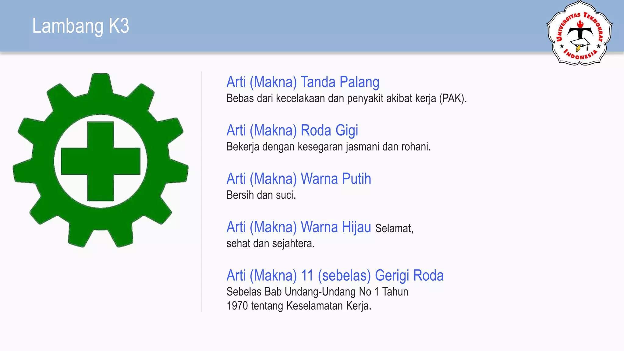 Dasar dasar keselamatan dan kesehatan kerja (k3) | PPT