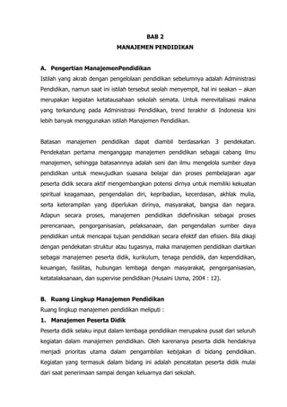 Dasar dasar manajemen (elaborasi) jadi | DOCX