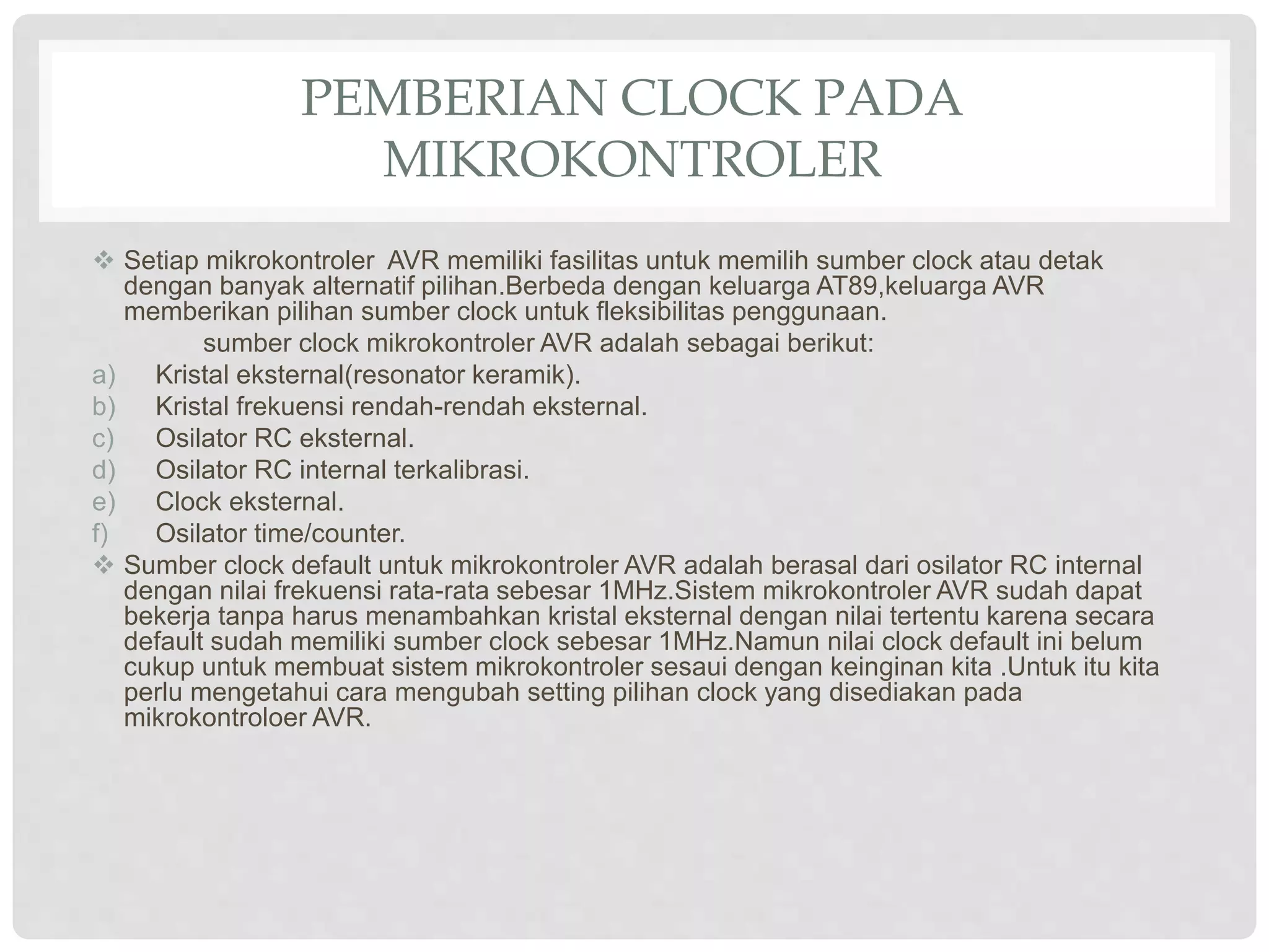 Dasar dasar mikrokontroler | PPTX