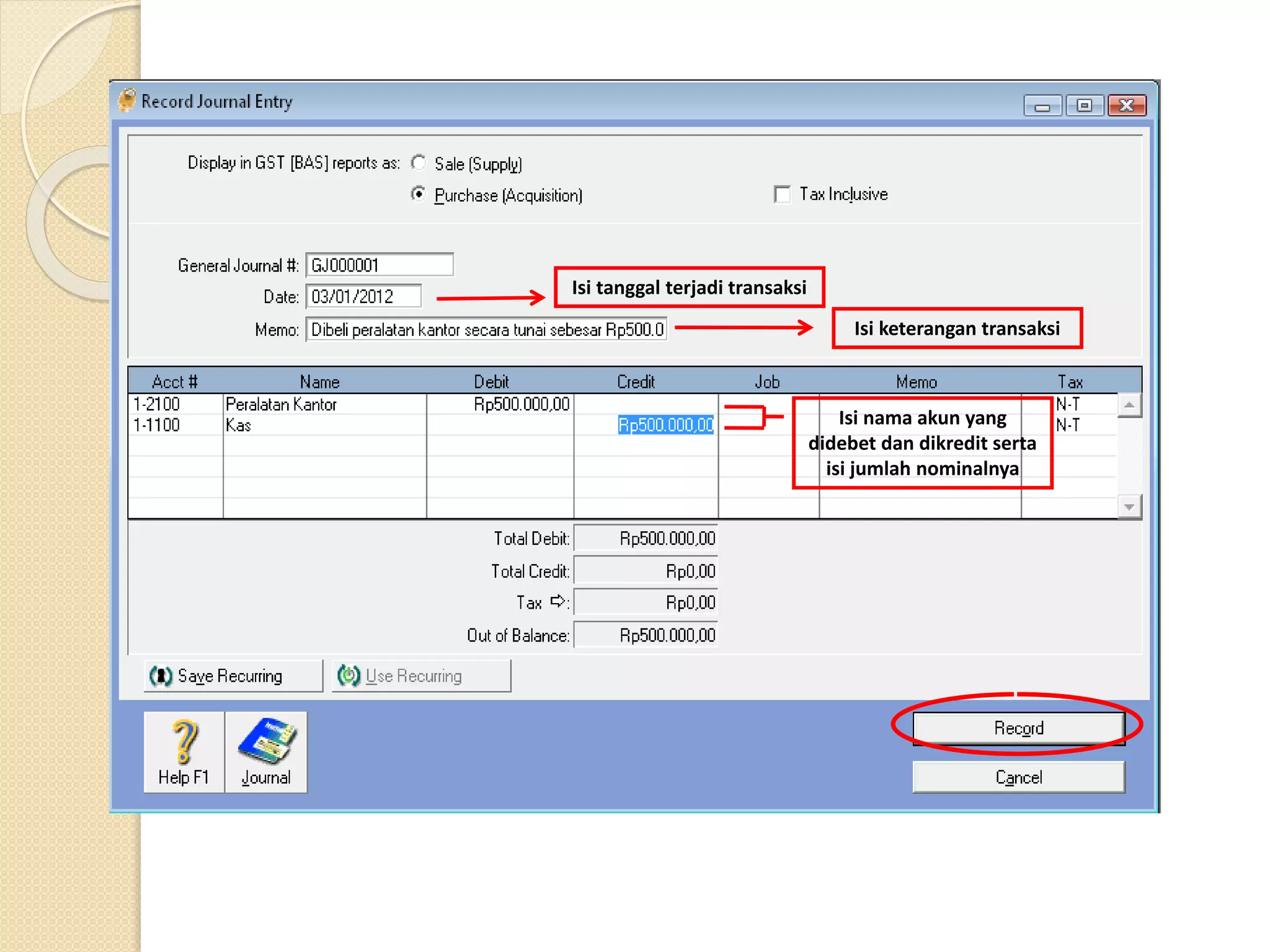 Dasar dasar myob | PPTX