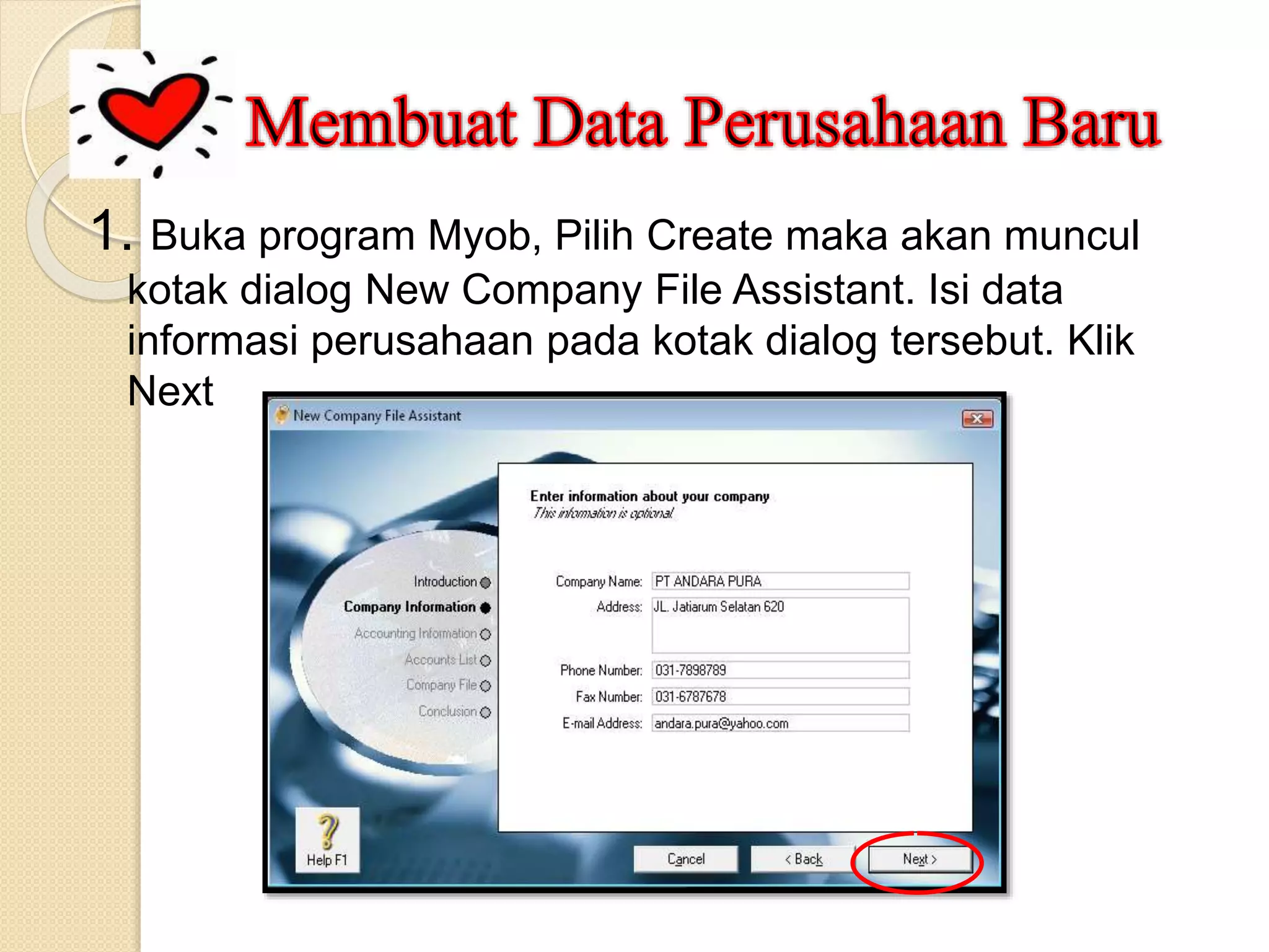 Dasar dasar myob | PPTX