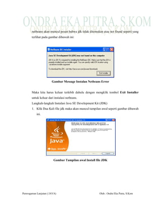 Dasar dasar netbeans | PDF