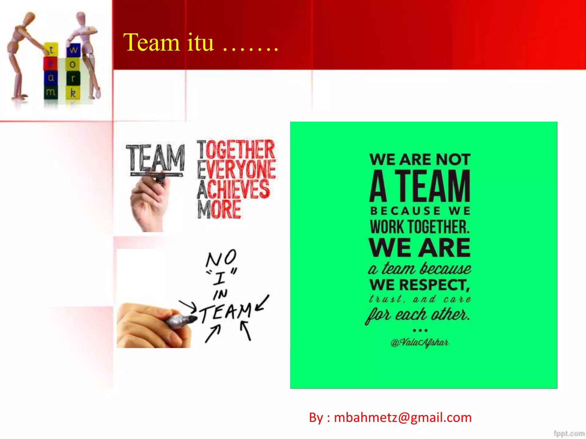 Dasar dasar pembentukan team | PPTX