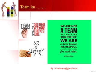 Dasar dasar pembentukan team | PPTX