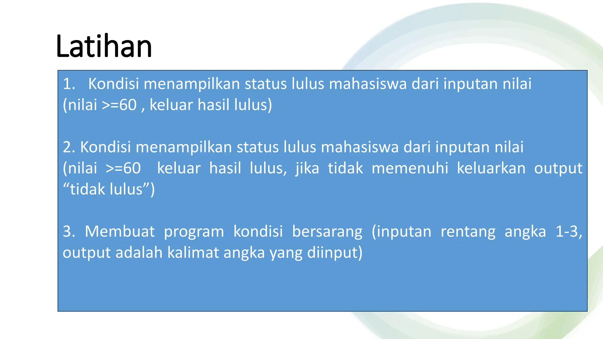 Dasar-dasar pemorograman - Percabangan.pdf