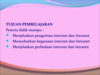 Dasar dasar penggunaan internet | PPT