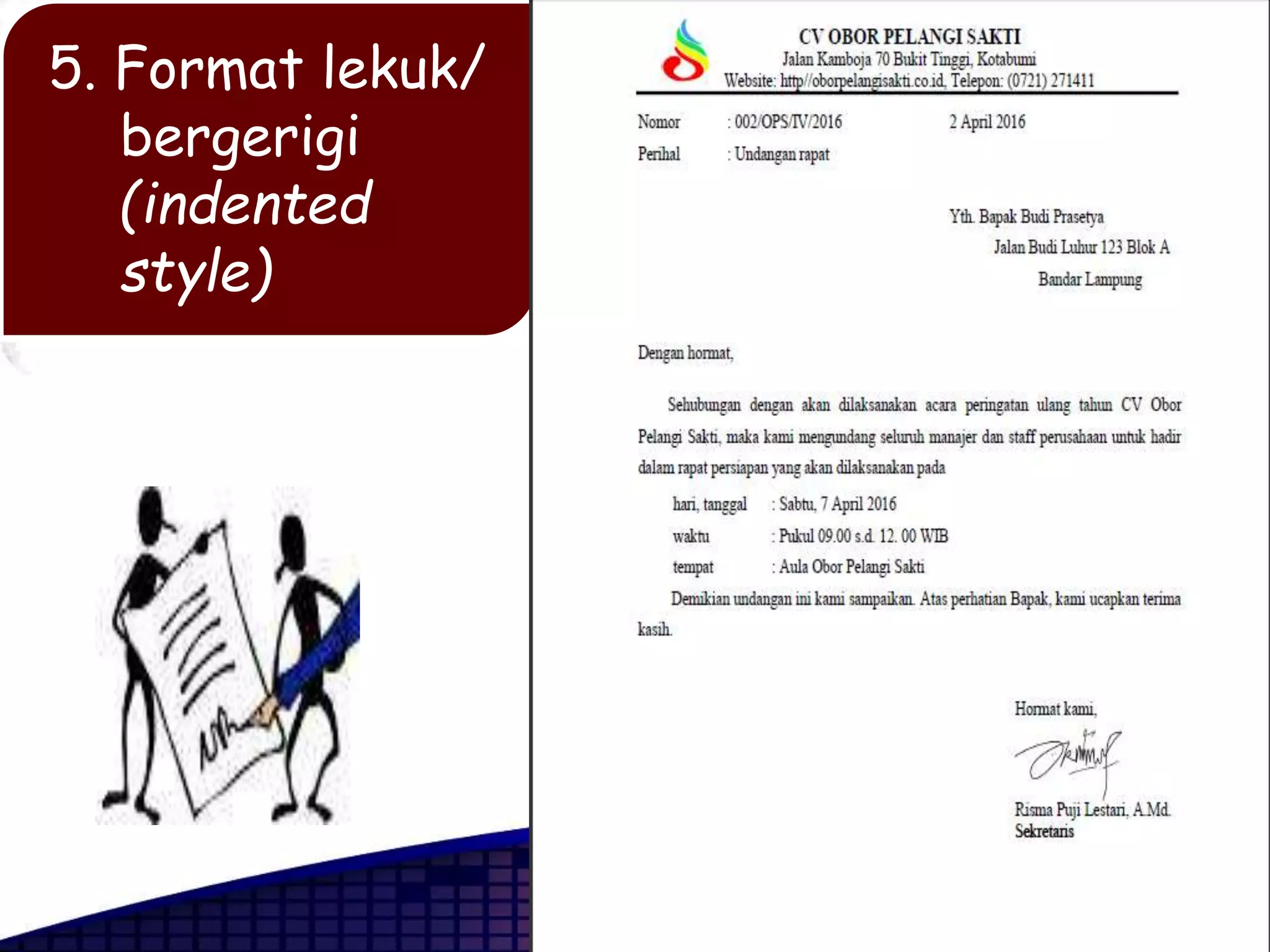 MKU Bahasa Indonesia Dasar-Dasar Penulisan Surat | PPTX