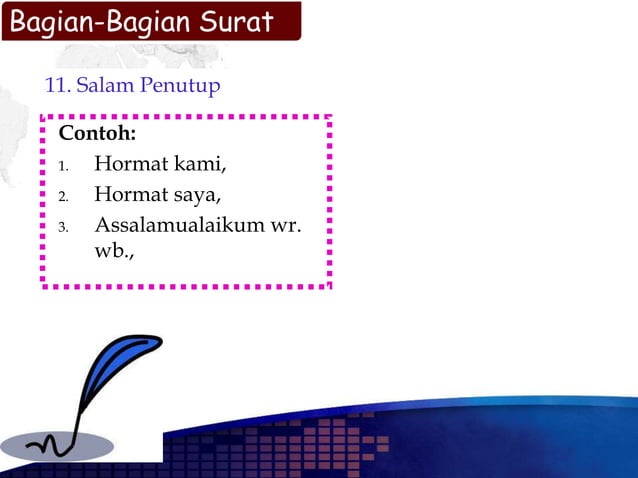 MKU Bahasa Indonesia Dasar-Dasar Penulisan Surat | PPT