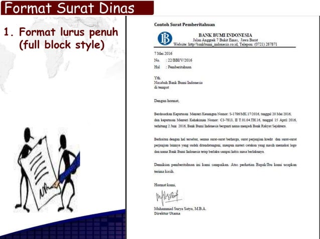 MKU Bahasa Indonesia Dasar-Dasar Penulisan Surat | PPT