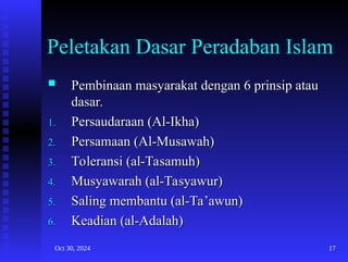 Dasar-dasar Peradaban Islam Masa Rasulullah Saw.ppt | Free Download