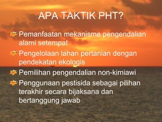 Dasar dasar pht | PPT