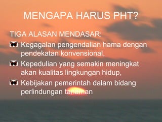 Dasar dasar pht | PPT