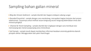 Dasar-dasar sampling batubara dan mineral.pptx