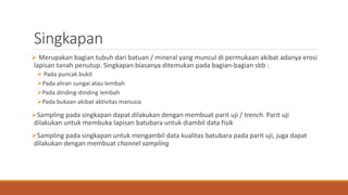 Dasar-dasar sampling batubara dan mineral.pptx