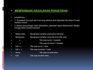 Dasar dasar spreadshet | PPT