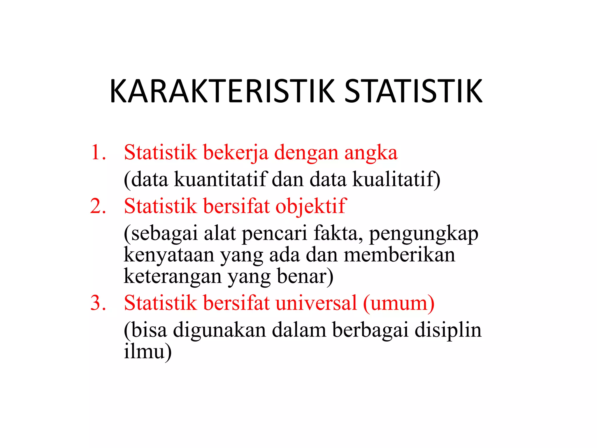 Dasar - Dasar Statistik | PPTX