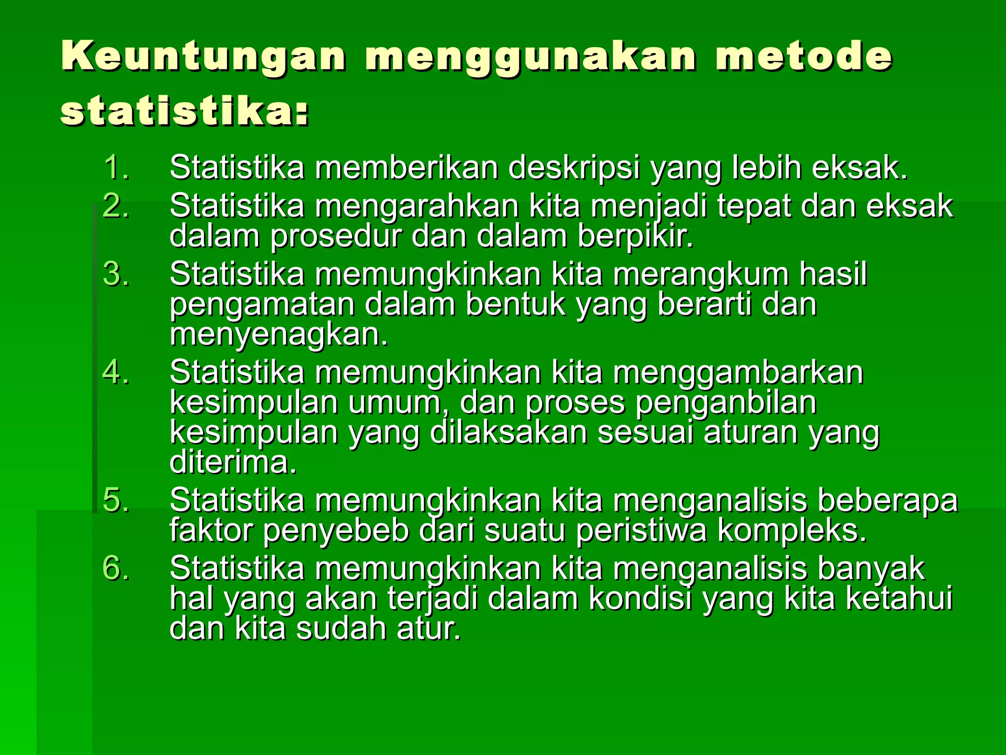 Dasar Dasar Statistika | PPT