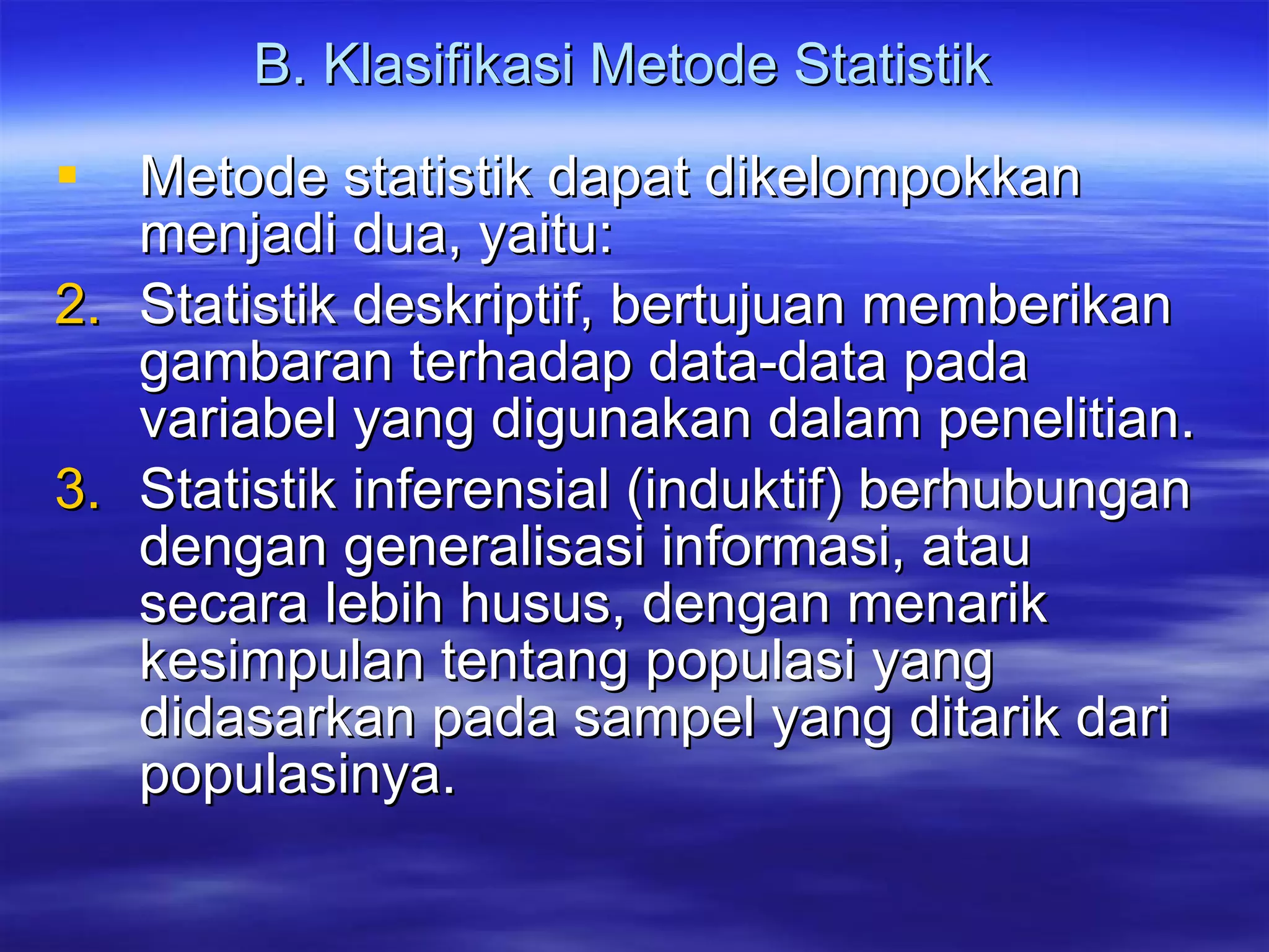 Dasar Dasar Statistika | PPT