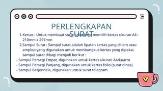 DASAR-DASAR SURAT Mata Pelajaran korespondensi.pptx