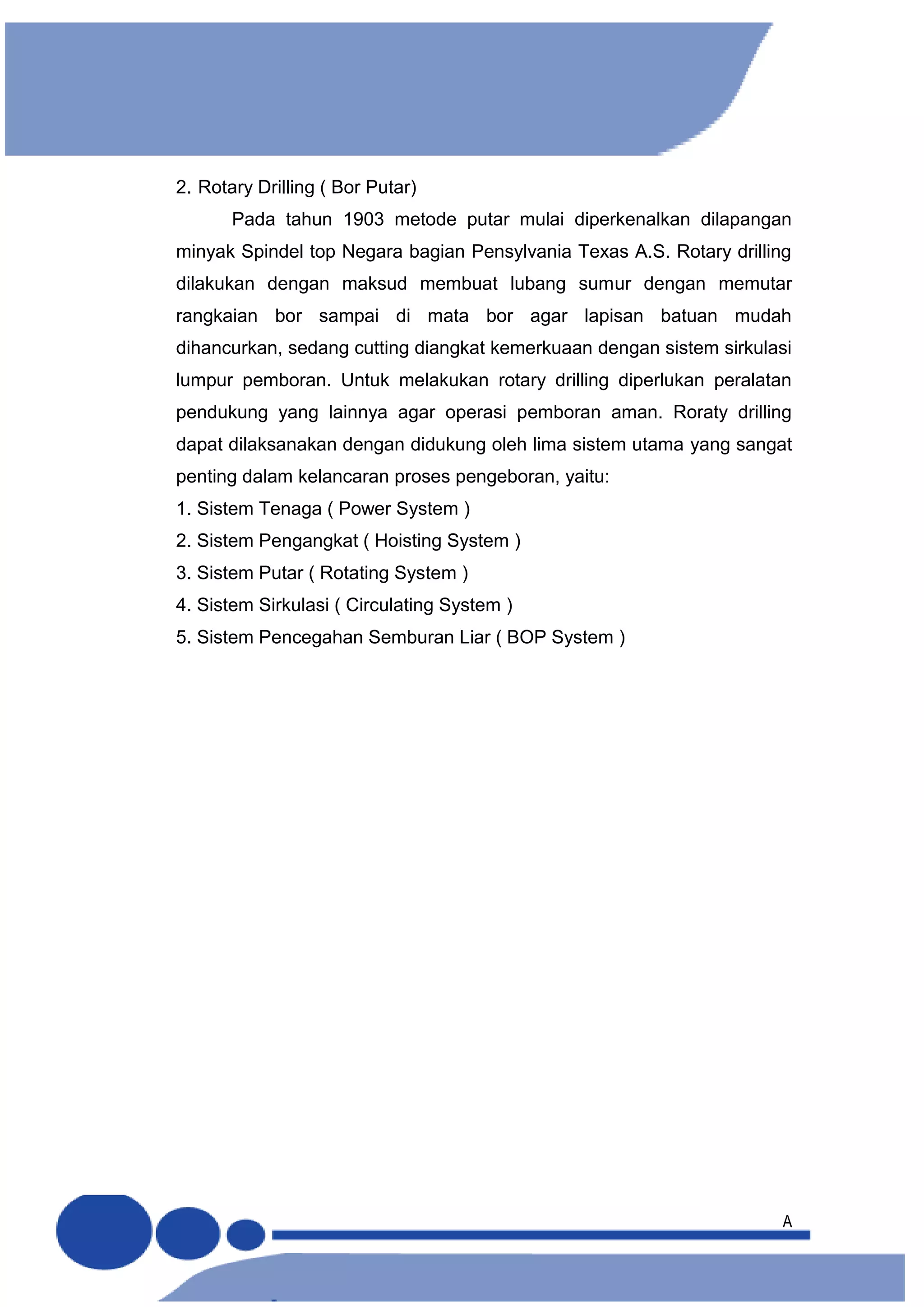 Dasar Dasar Teknik Pengeboran | PDF