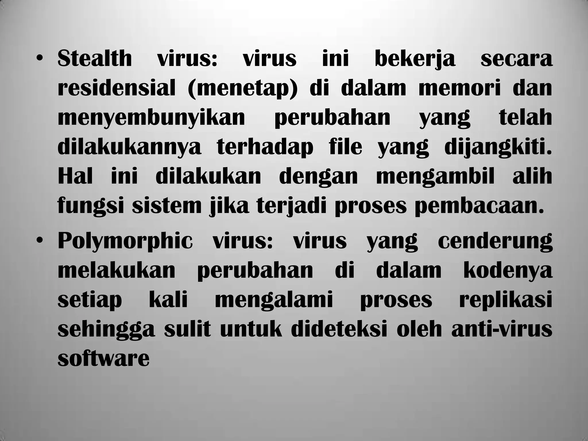 Dasar dasar virus komputer | PPTX