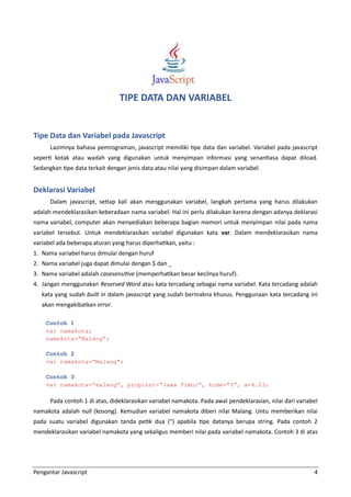 Dasar javascript | PDF