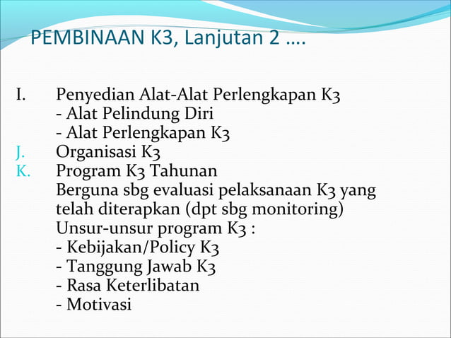 Dasar-Dasar k3 | PPT