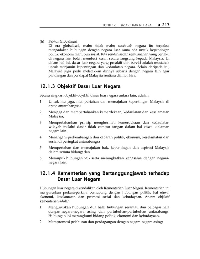 Dasar Luar Negara 