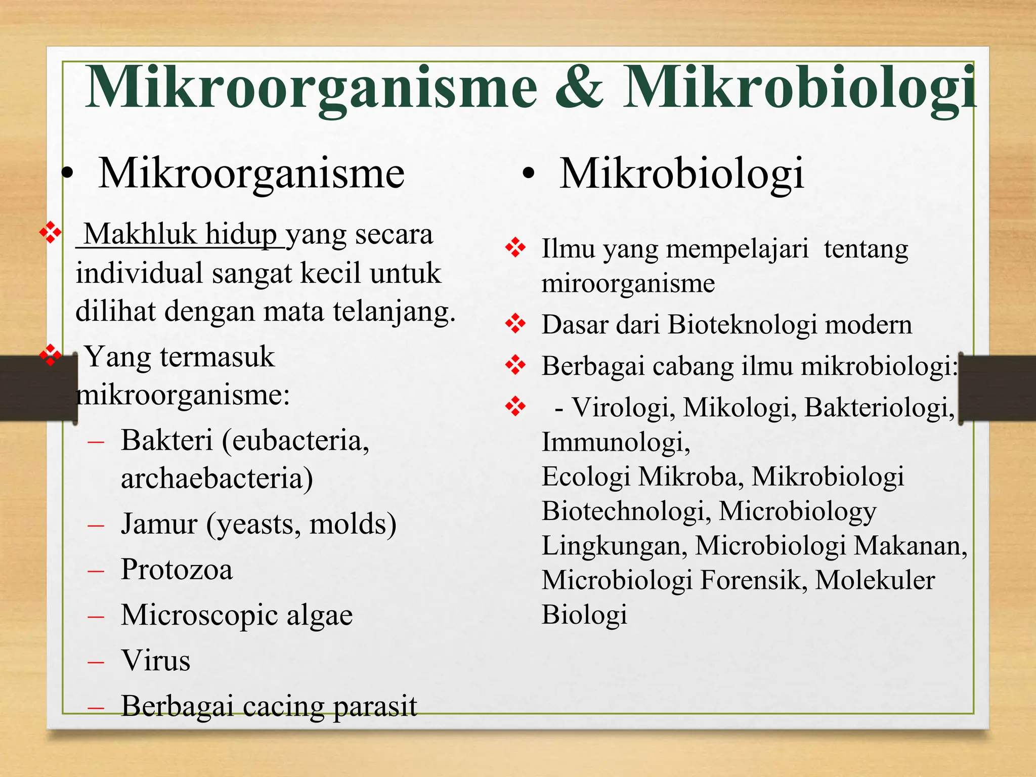 Dasar dasar mikrobiologi pertanian universitas | PPT