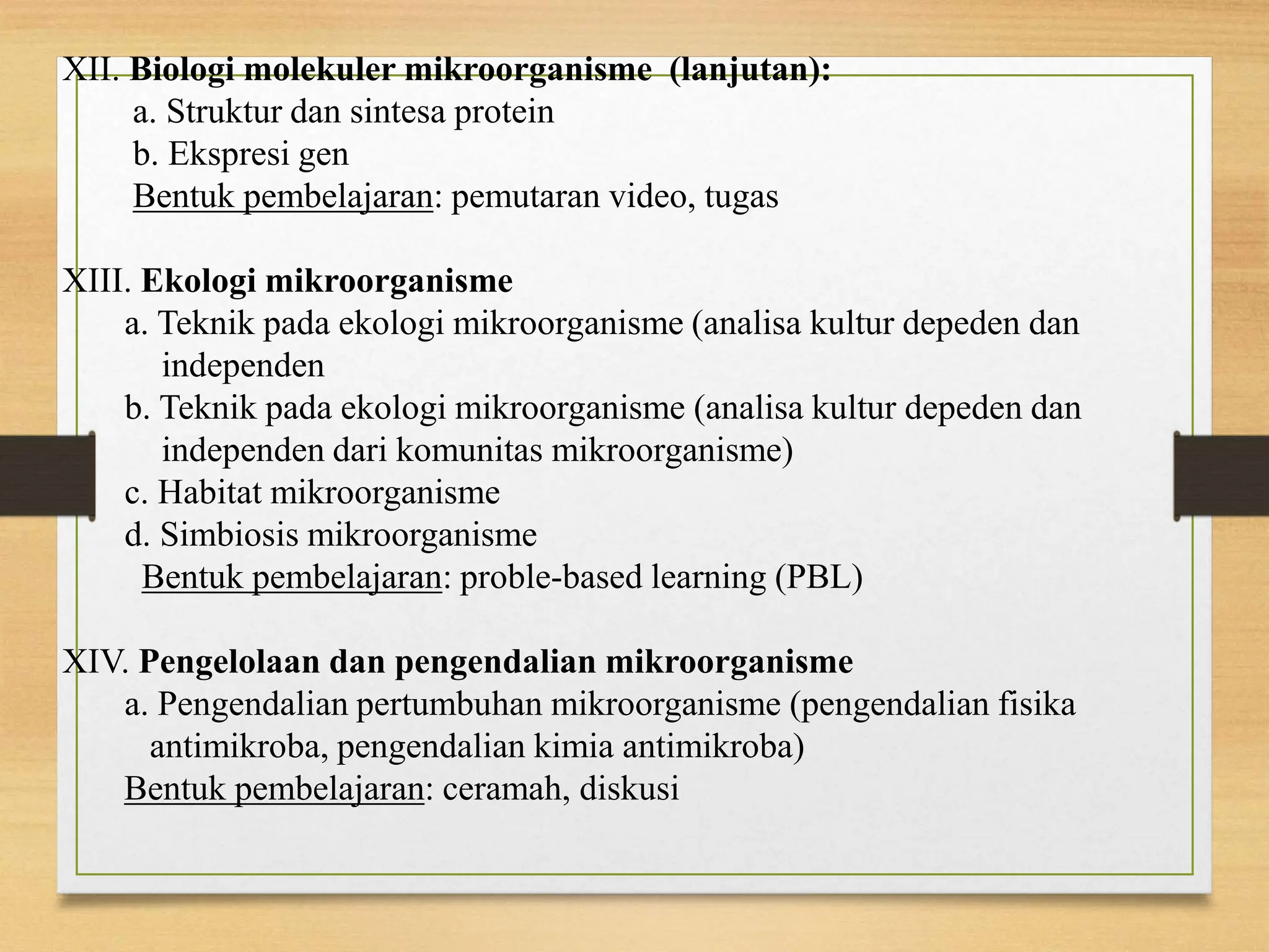 Dasar dasar mikrobiologi pertanian universitas | PPT