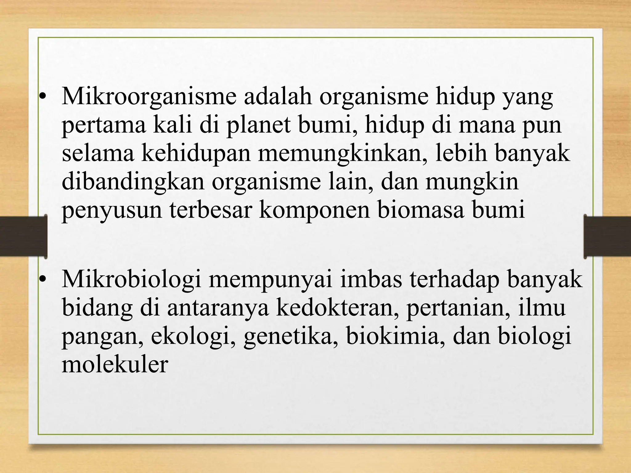 Dasar dasar mikrobiologi pertanian universitas | PPT
