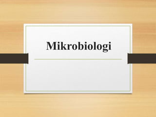 Dasar dasar mikrobiologi pertanian universitas | PPT