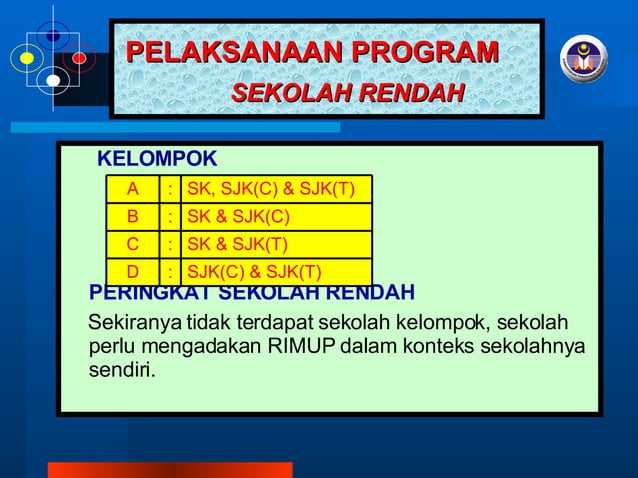 Dasar Pelaksanaan Rimup 2008 | PPT