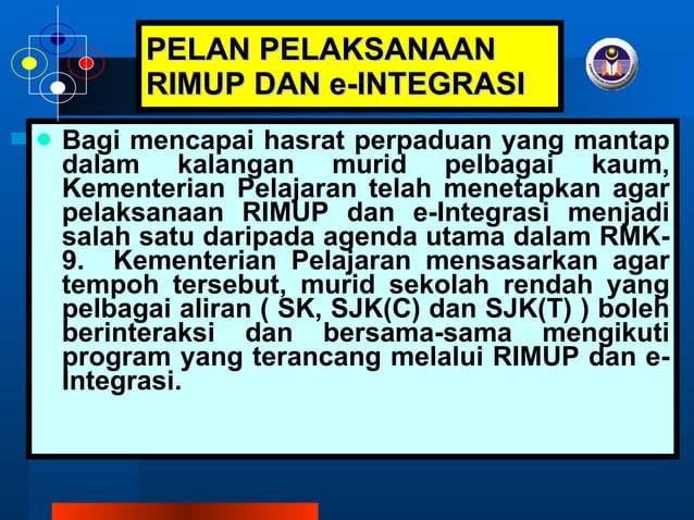 Dasar Pelaksanaan Rimup 2008 | PPT