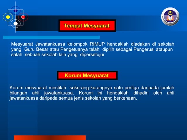 Dasar Pelaksanaan Rimup 2008 | PPT