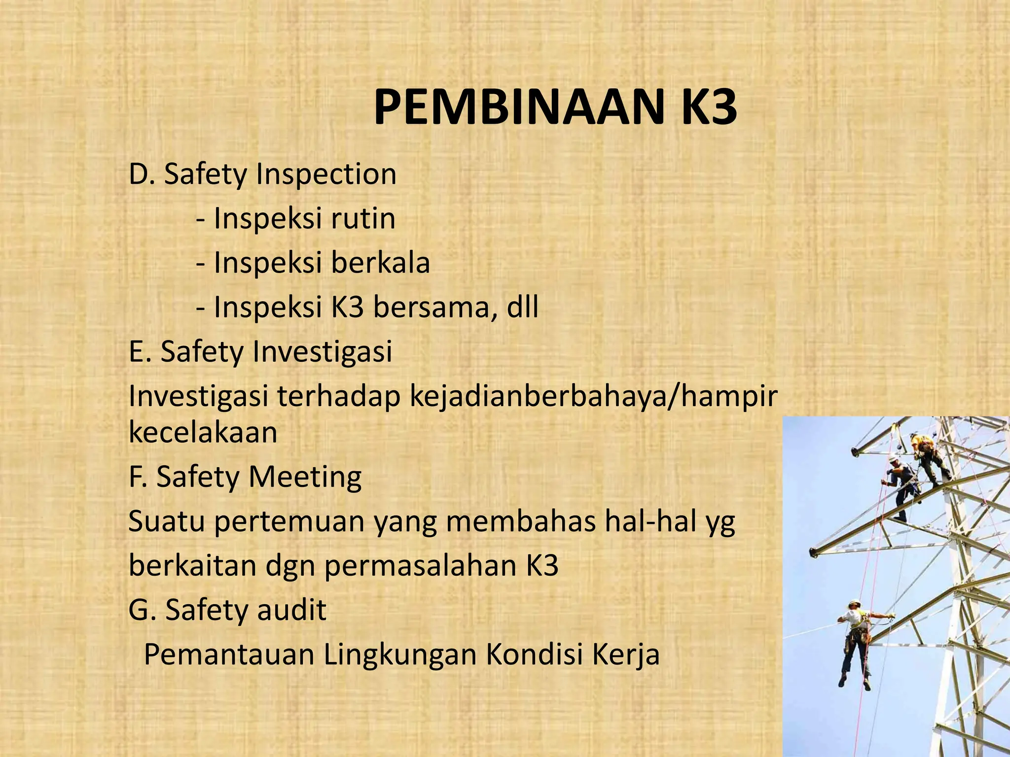 Dasar-dasar K3 untuk anggota P2K3 di tempat kerja | PDF