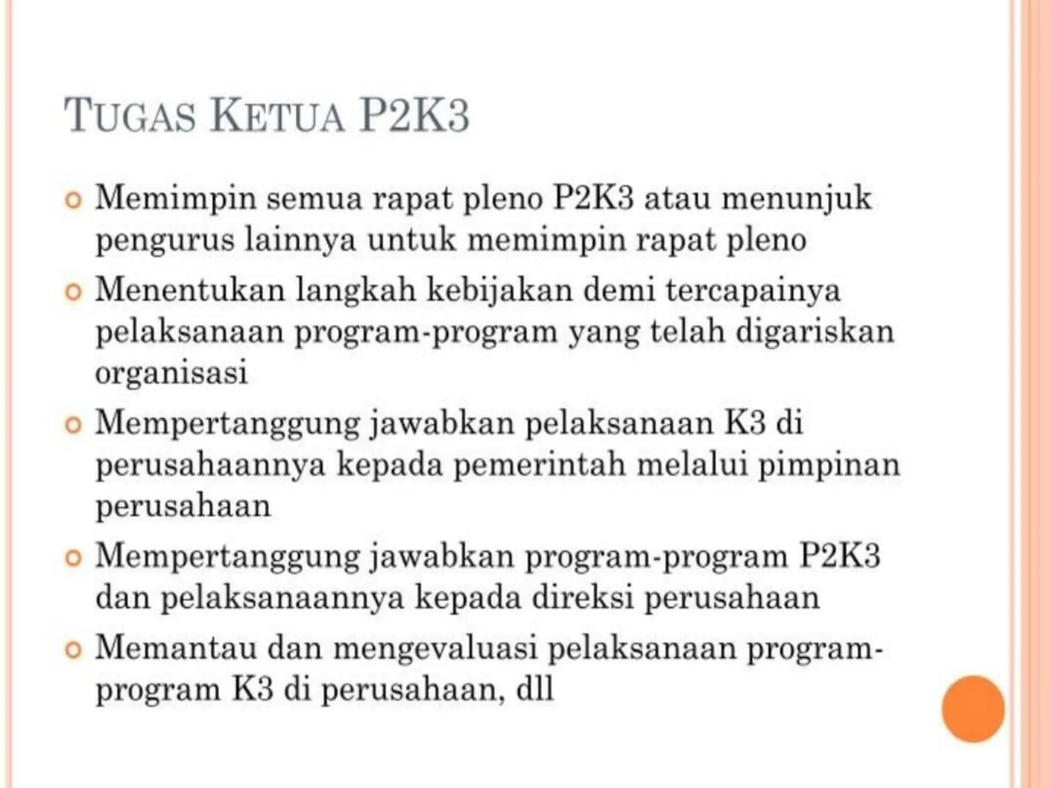 Dasar-dasar K3 untuk anggota P2K3 di tempat kerja | PDF