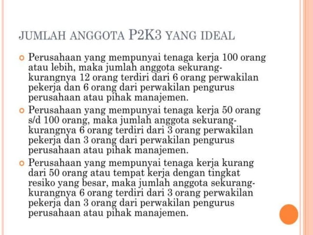 Dasar-dasar K3 untuk anggota P2K3 di tempat kerja | PDF