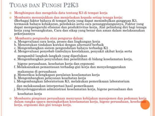 Dasar-dasar K3 untuk anggota P2K3 di tempat kerja | PDF