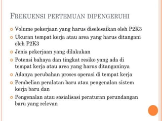 Dasar-dasar K3 untuk anggota P2K3 di tempat kerja | PDF
