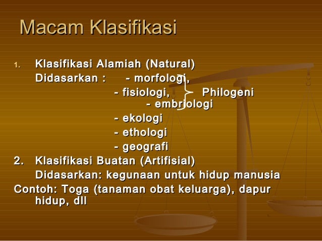 Klasifikasi Adalah