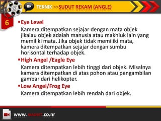 Dasar Penggunaan video camera | PPTX