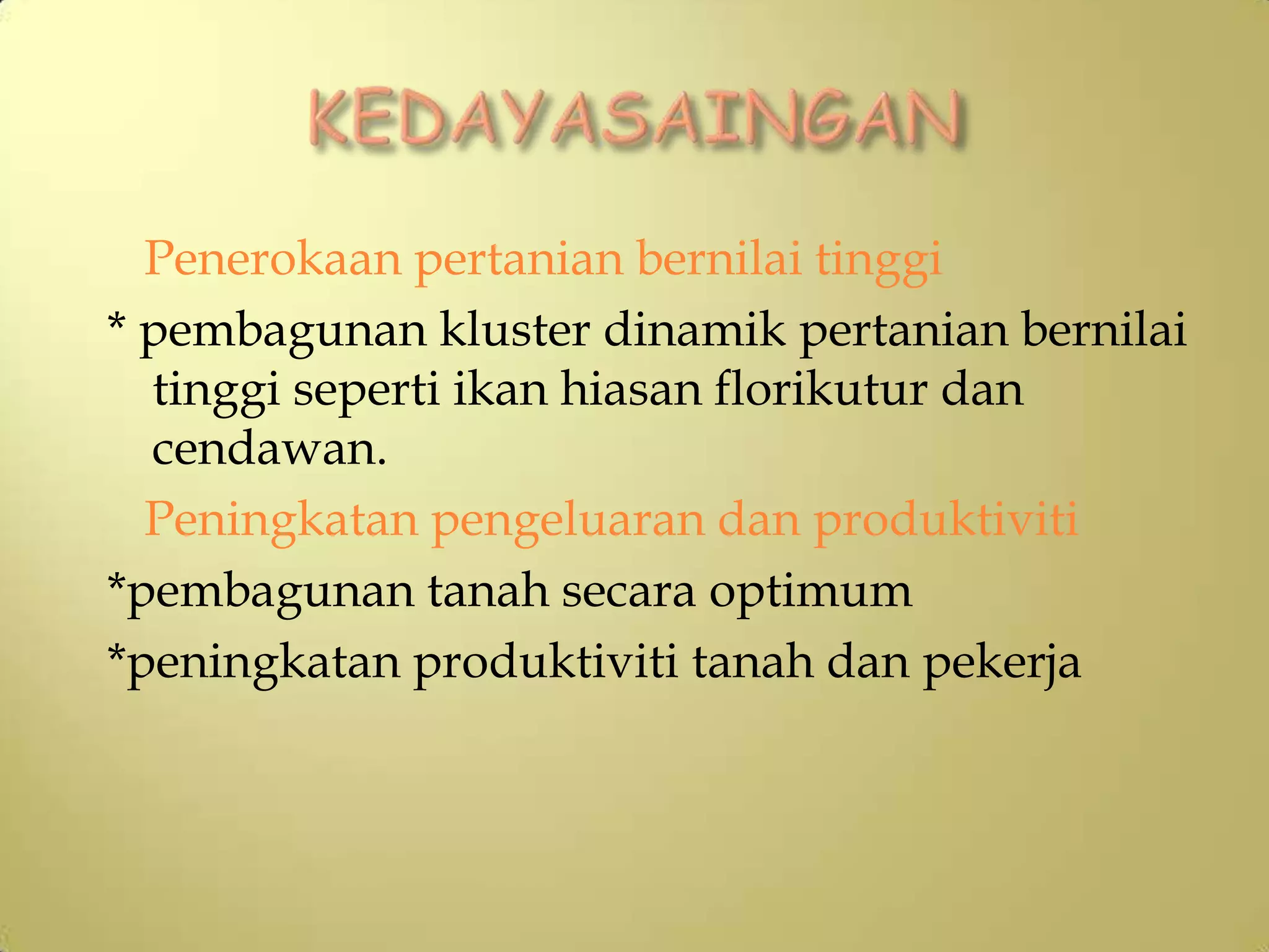 Dasar Agromakanan & Dasar Jaminan Bekalan Makanan | PPTX