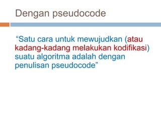 Dasar algoritma | PPT