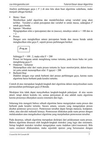 Dasar Algoritma | PDF