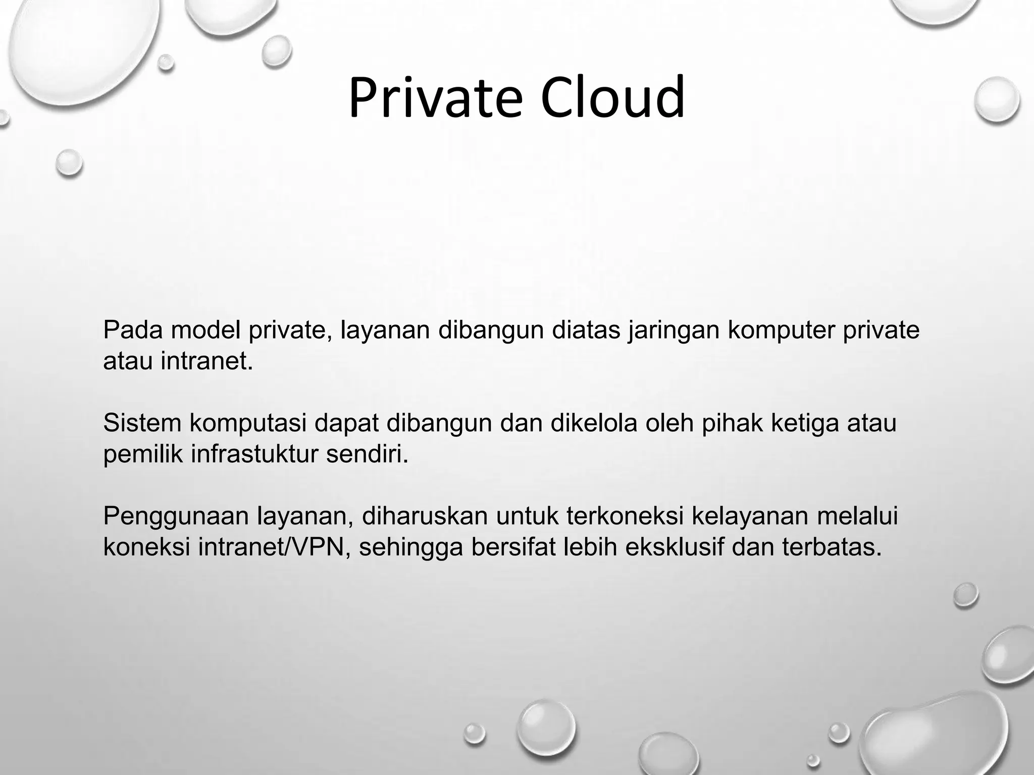 Dasar-dasar Cloud Computing Dalam Dunia Internet | PPT