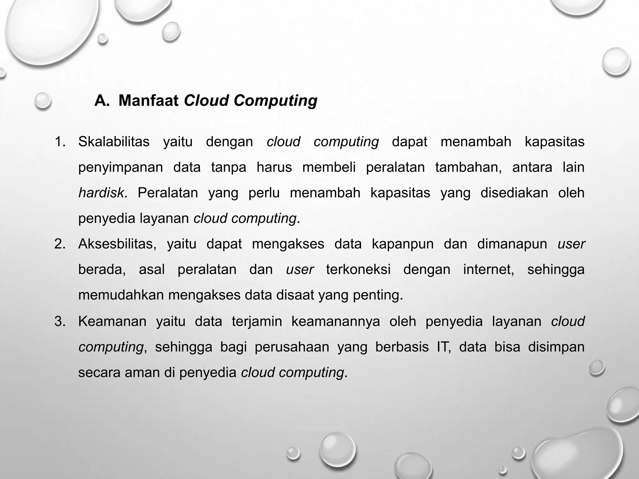 Dasar-dasar Cloud Computing Dalam Dunia Internet | PPT