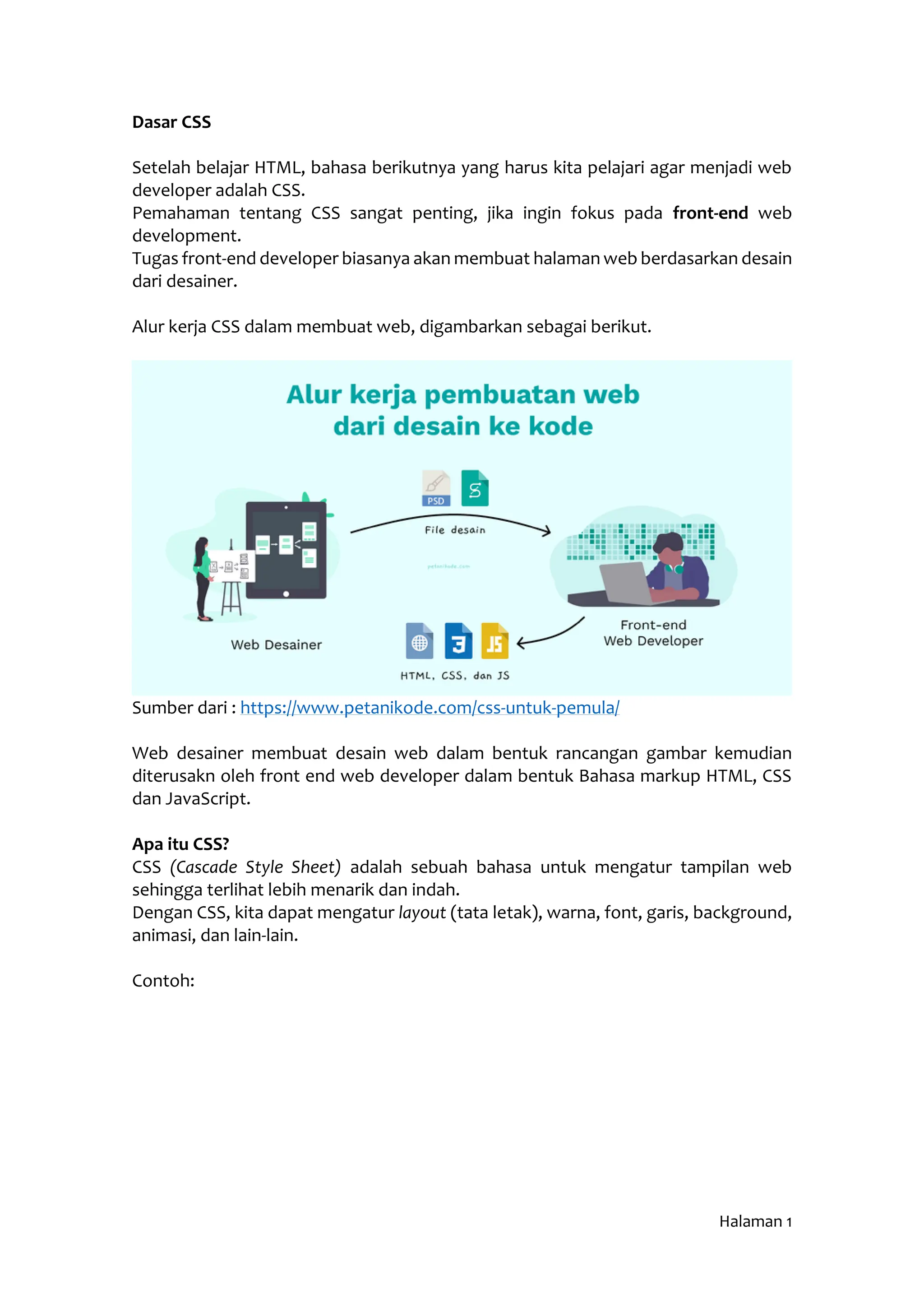 Modul Pembelajaran dasar dasar PPLG Pemrograman web | PDF